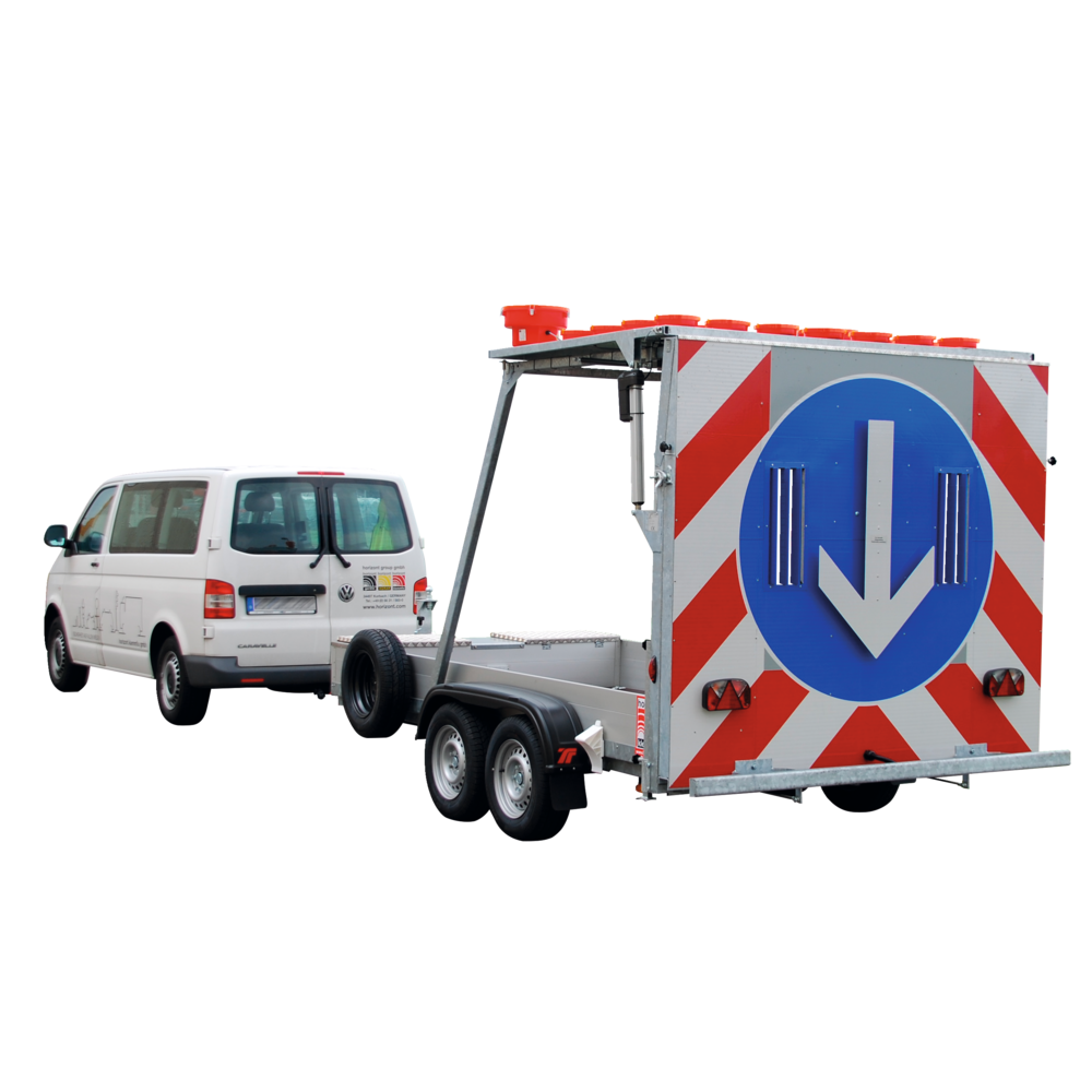 Mobile warning trailer FA 1 LRF
